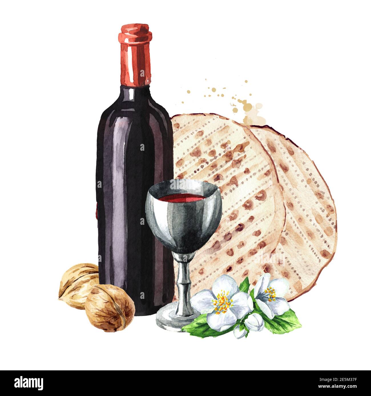 Passover seder traditional meal, Concept of jewish religious holiday ...