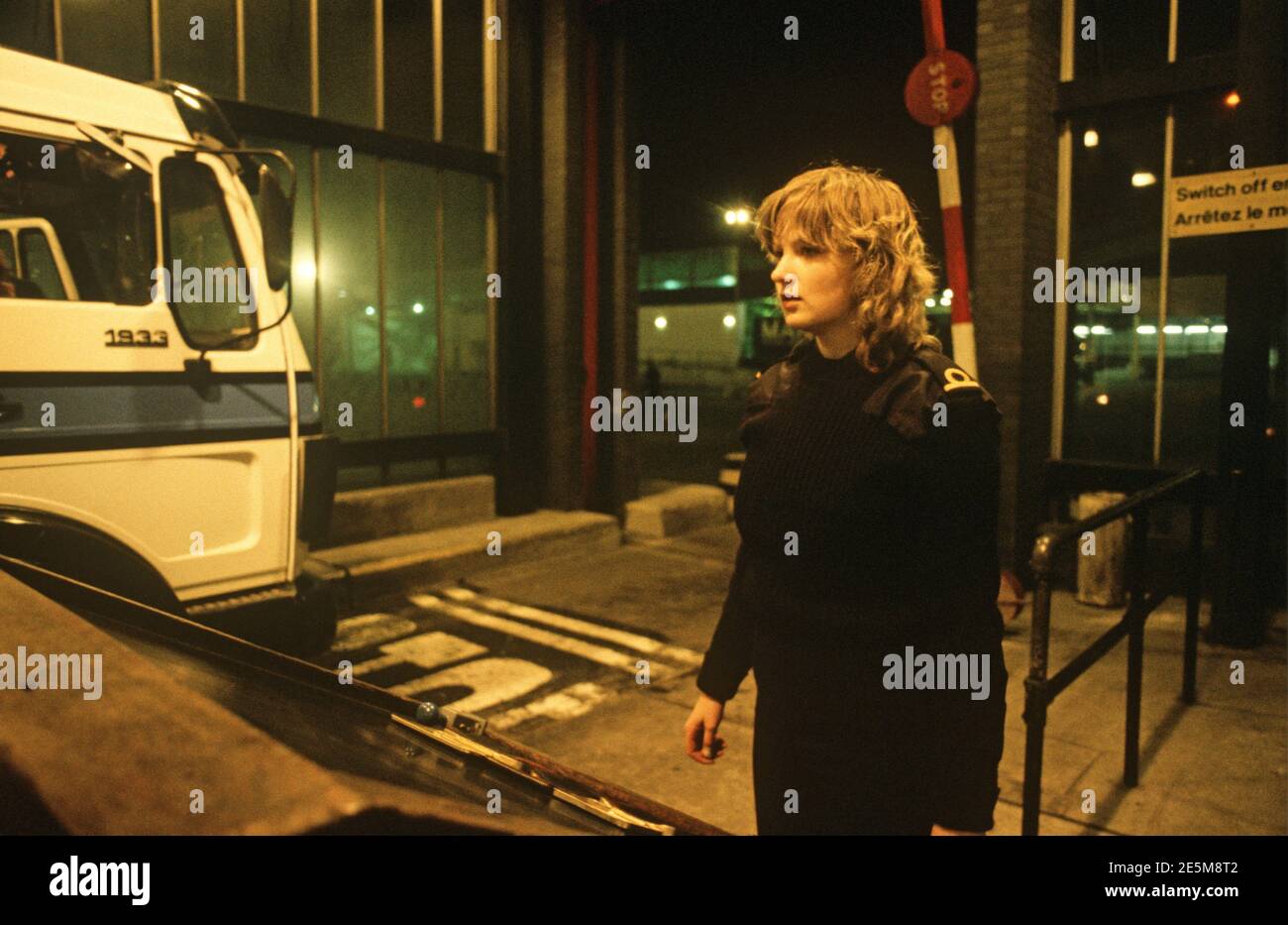 Customs officers checking documents and freight in Port of Dover ...