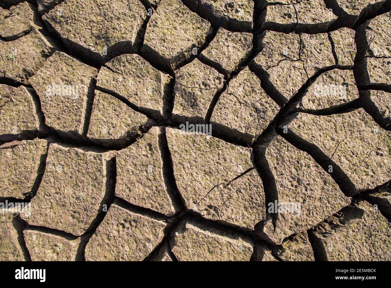 Drought land texture, summers dry, cracked soil, ground on the field ...