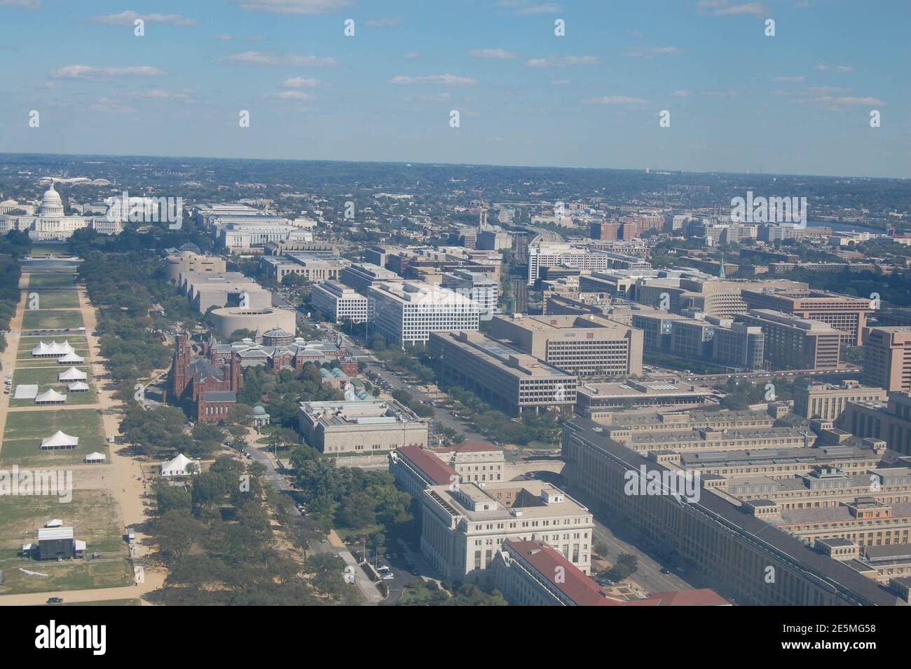 View of the Capital Building from the George Washington Monument USA ...