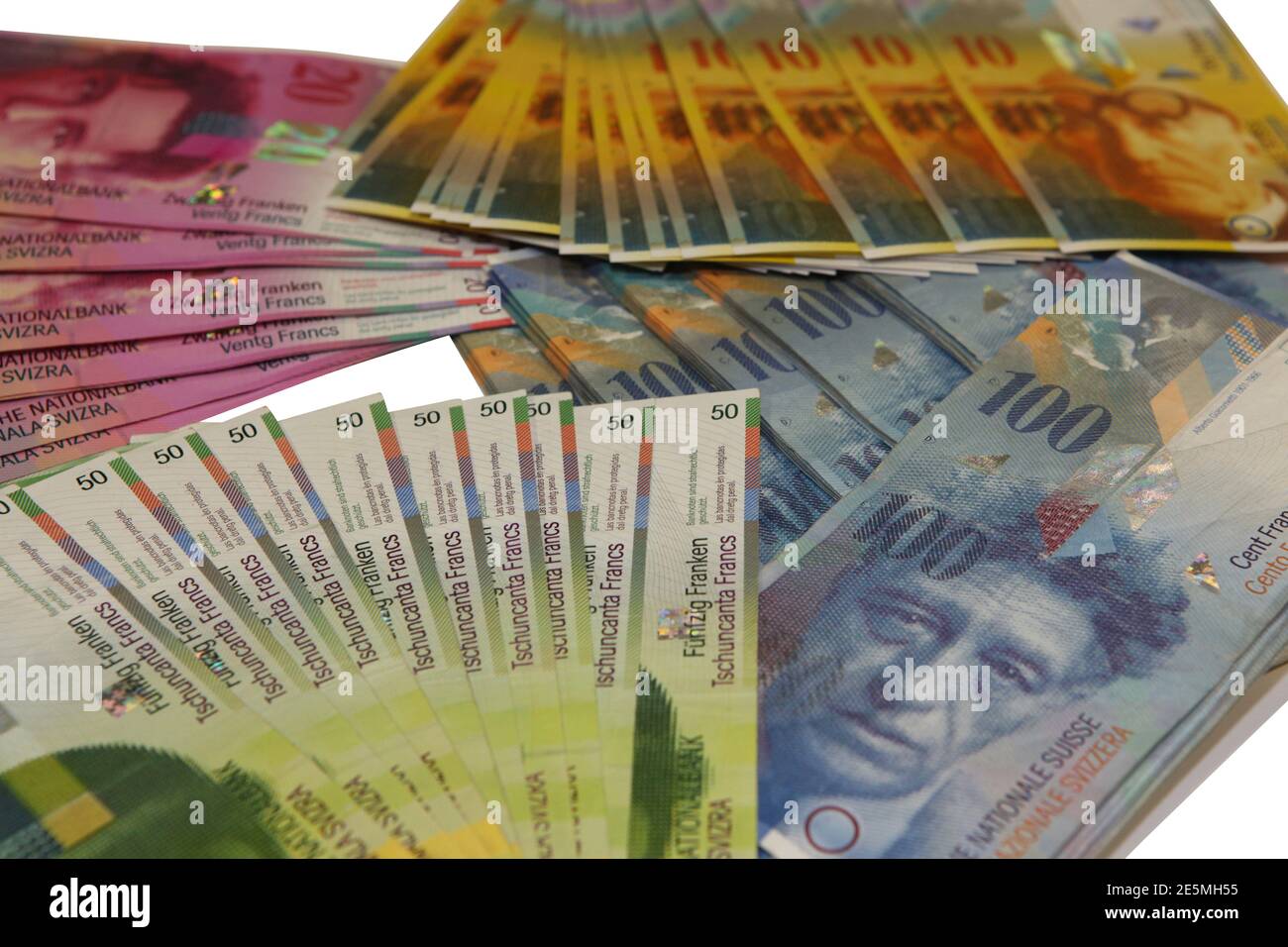 Geldscheine der Schweiz / Banknoten Schweizer Franken / Swiss Money ...