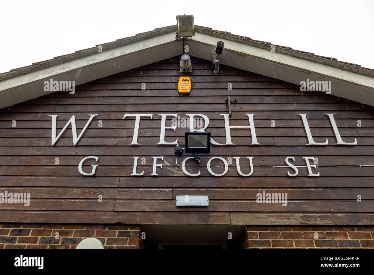 Brighton, January 24th 2021: The now-closed Waterhall Golf Course ...