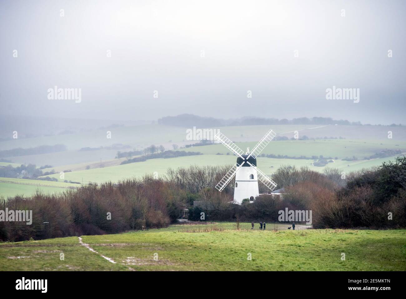 Brighton, January 24th 2021: Patcham Mill on the outskirts of Brighton ...