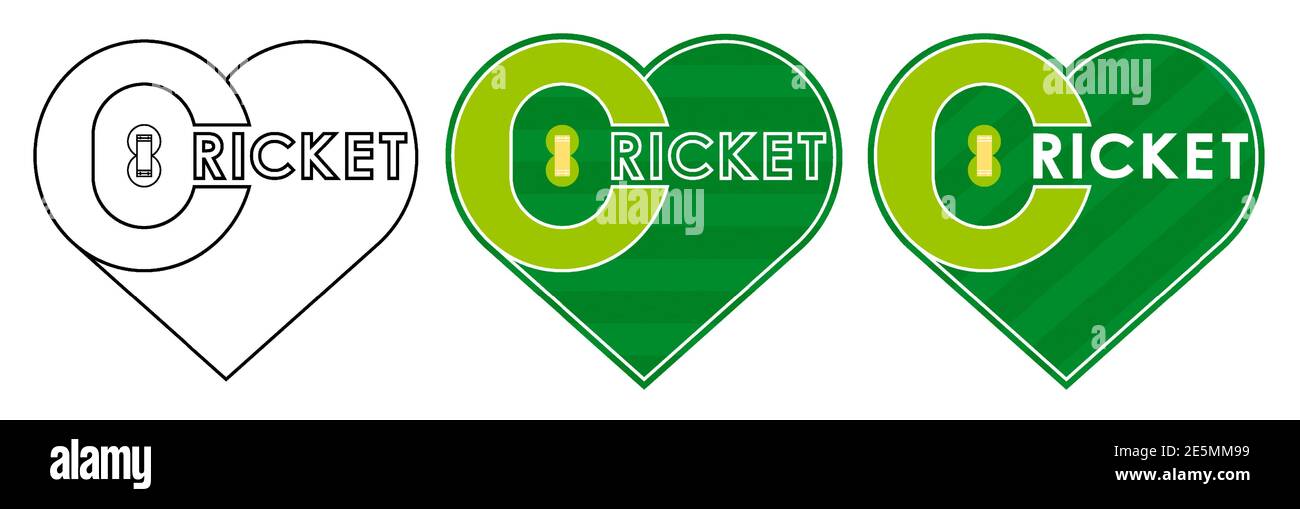 cricket field markings lines with grass in shape of heart, playground ...