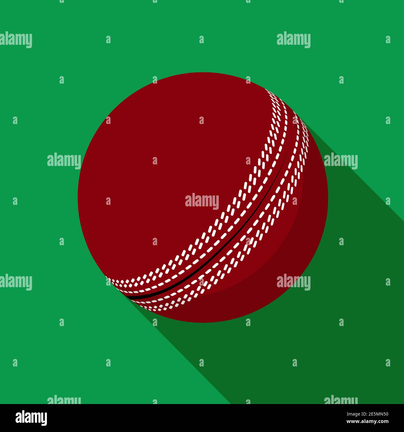cricket sport ball icon in flat style. Sport equipment. Symbol for ...