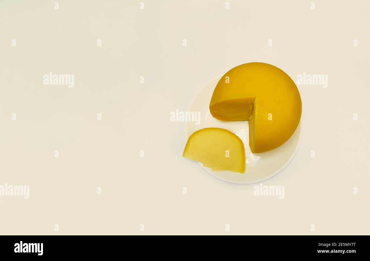 unsalted artisanal cheese form made with natural cow milk without ...