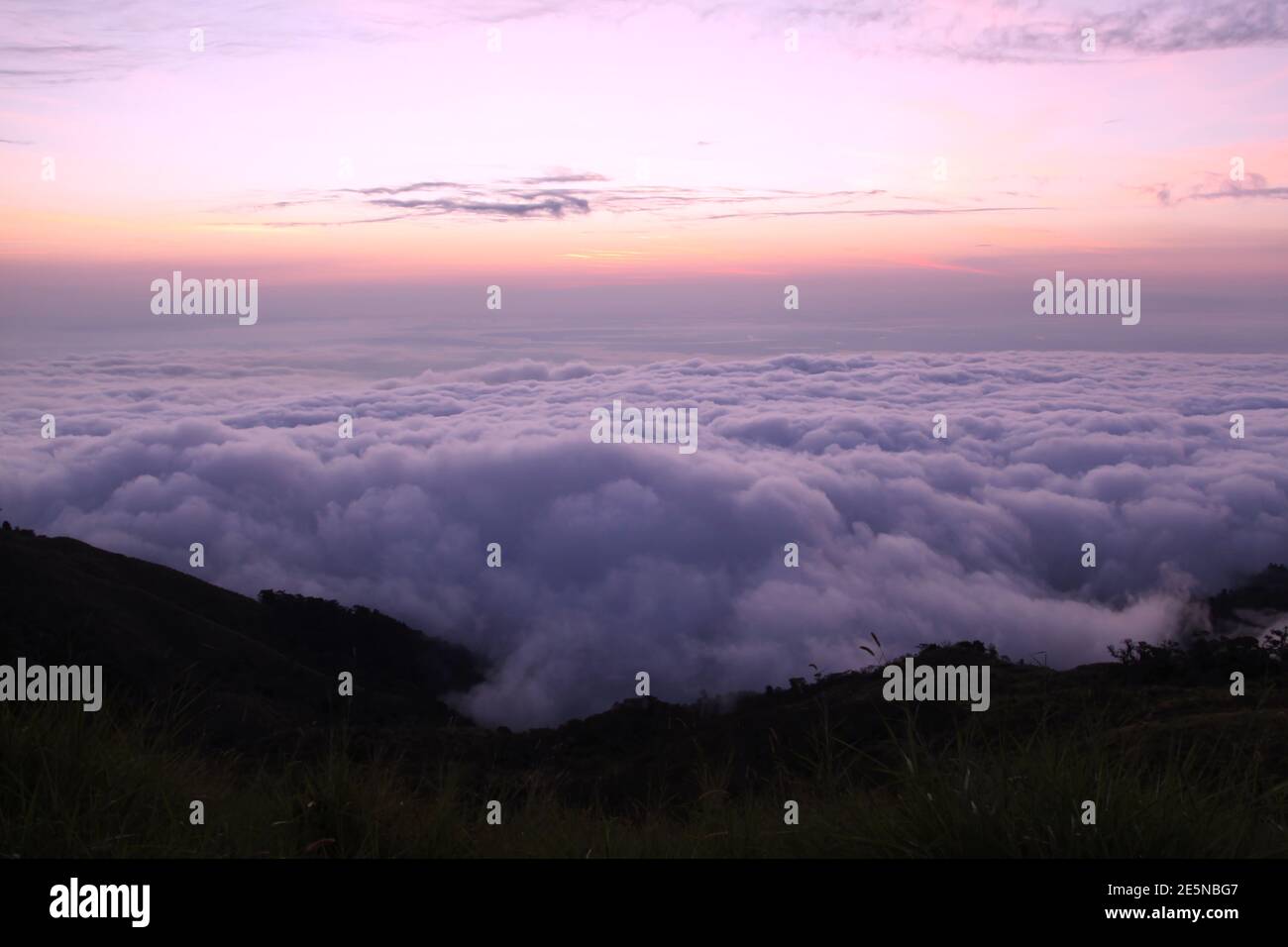 Sunset in the Andes of Ecuador Stock Photo - Alamy