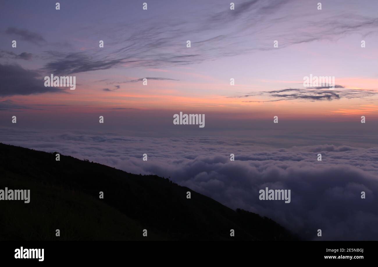 Sunset in the Andes of Ecuador Stock Photo - Alamy