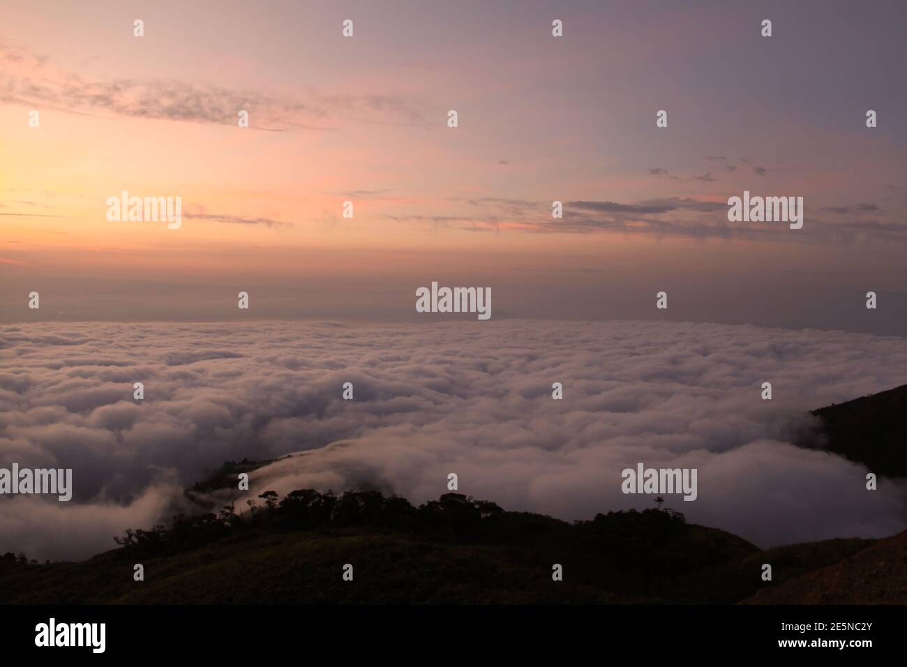 Sunset in the Andes of Ecuador Stock Photo - Alamy