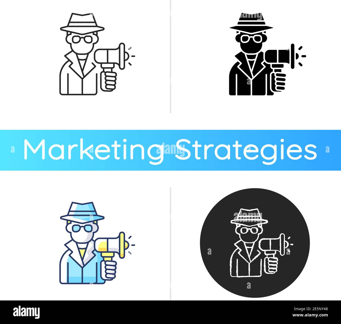 Undercover marketing icon Stock Vector Image & Art - Alamy