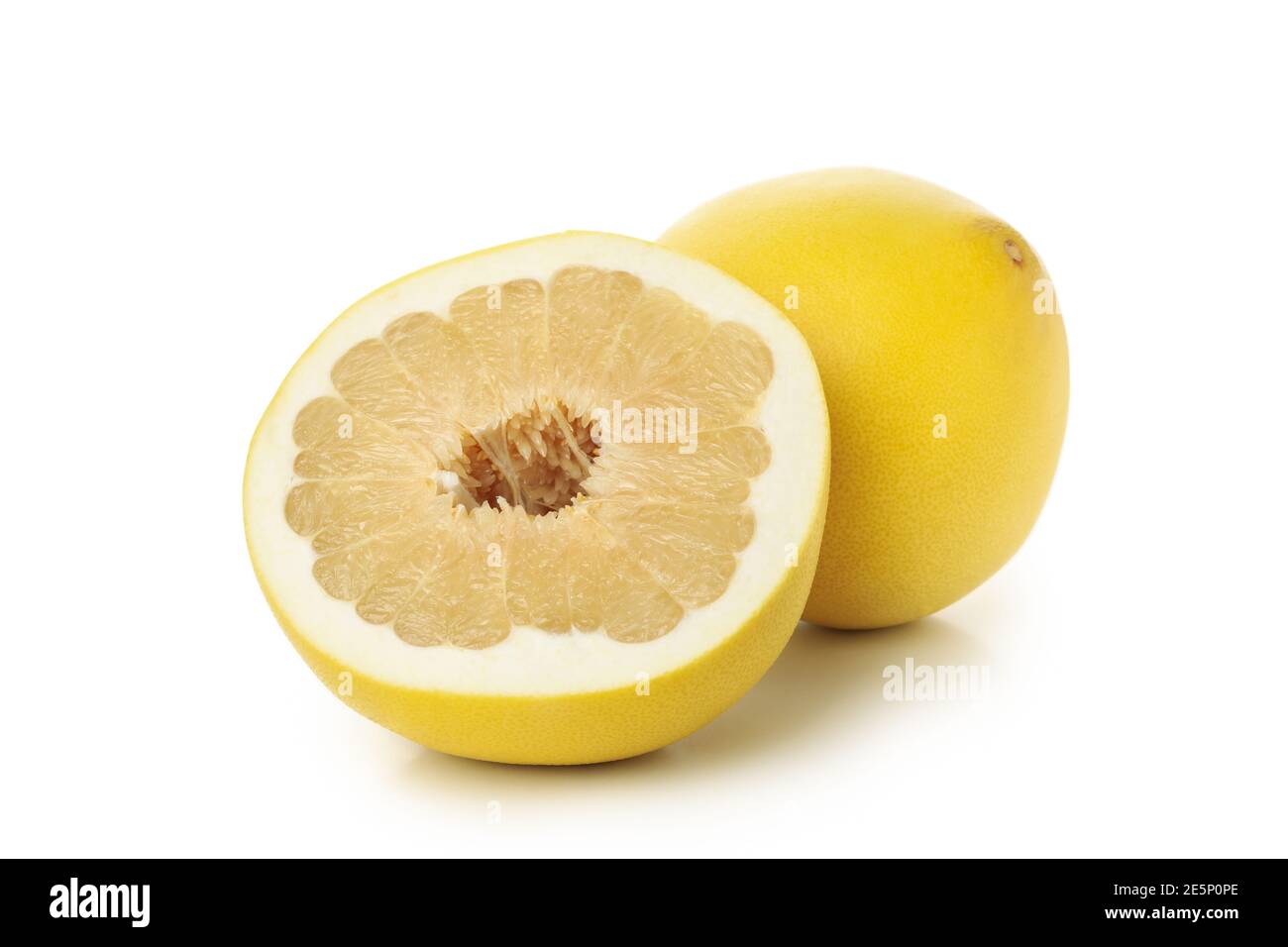 Ripe pomelo fruit isolated on white background Stock Photo - Alamy