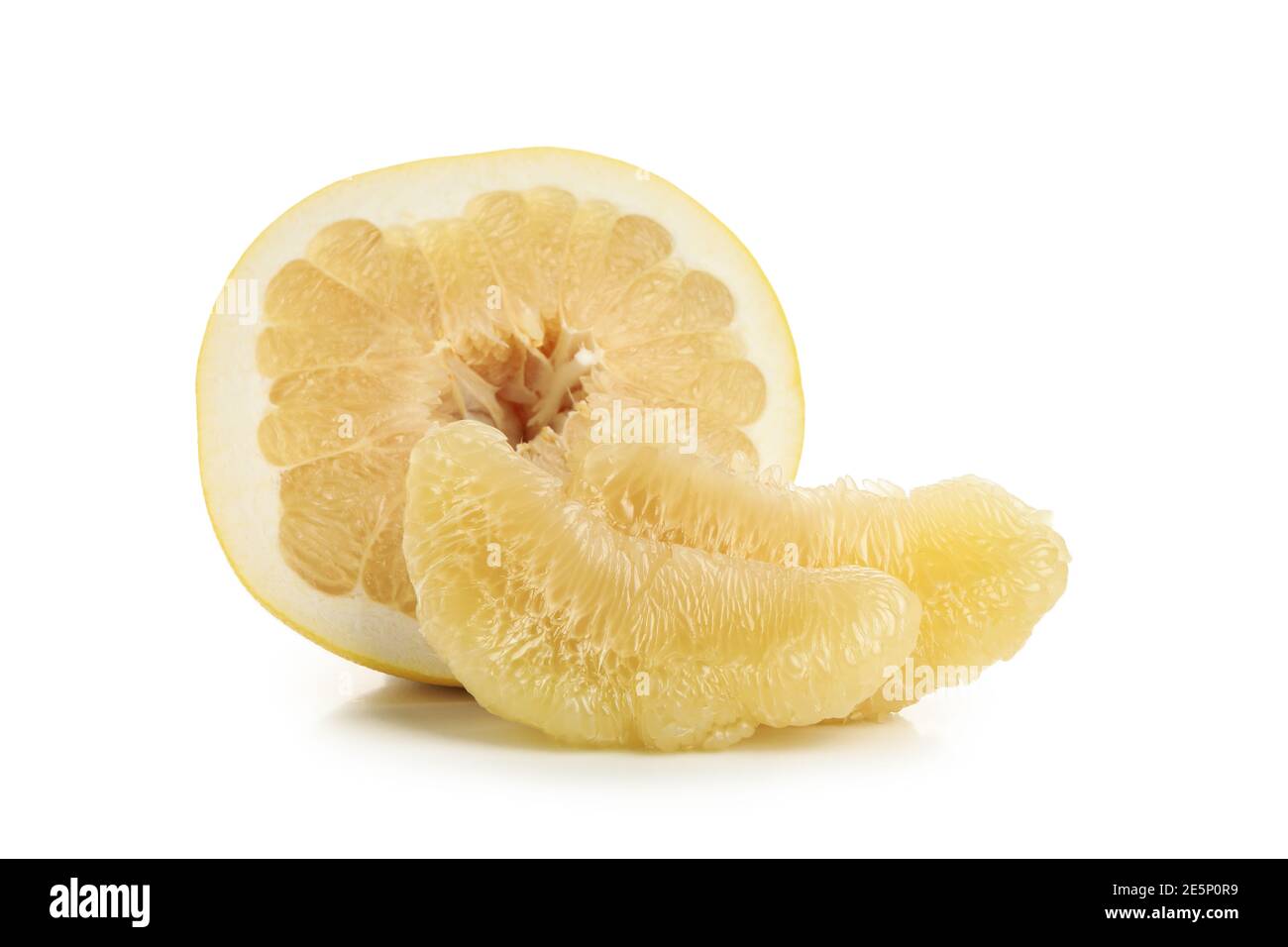 Ripe pomelo fruit isolated on white background Stock Photo - Alamy