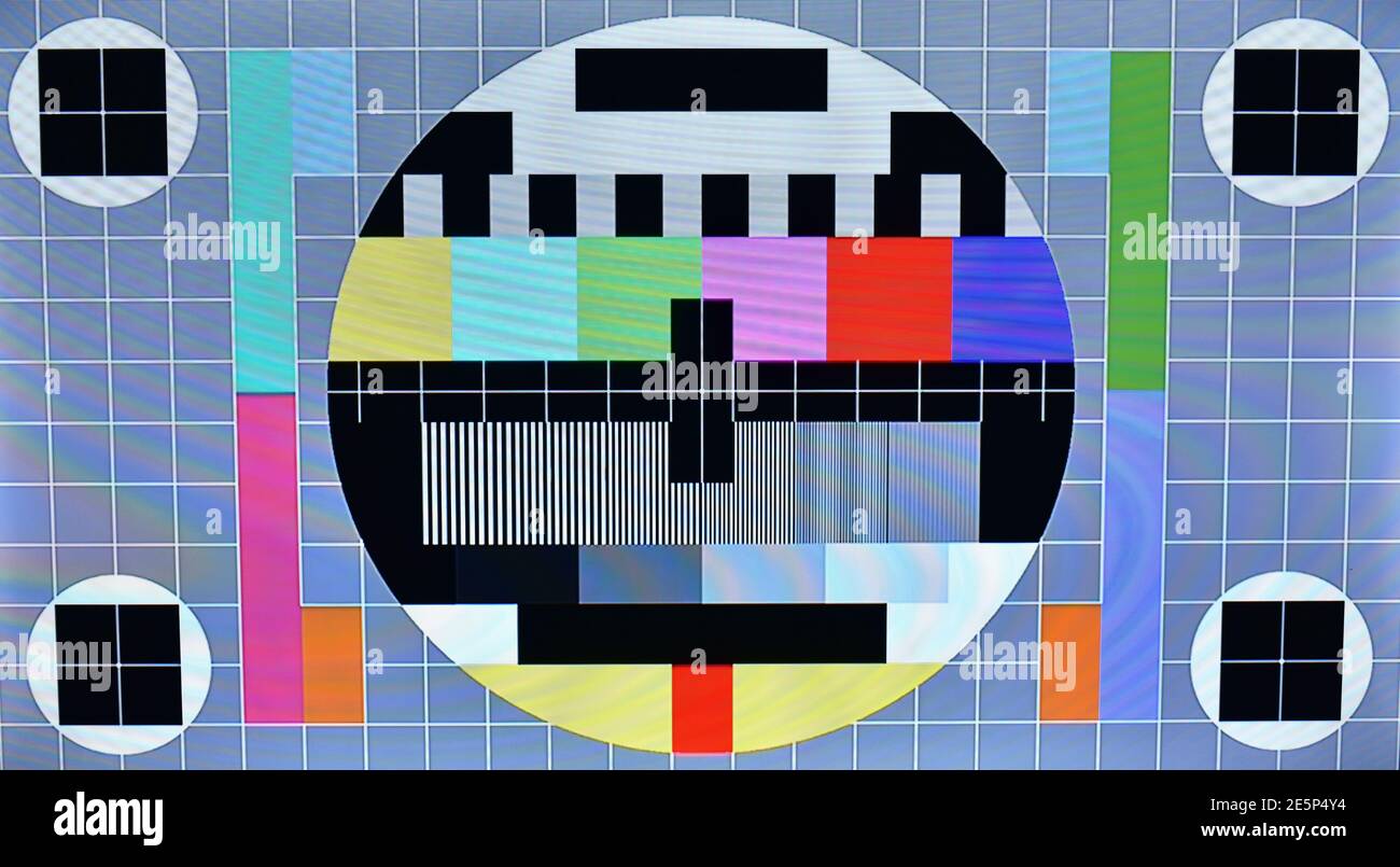 image pattern out of broad casting on television screen Stock Photo - Alamy