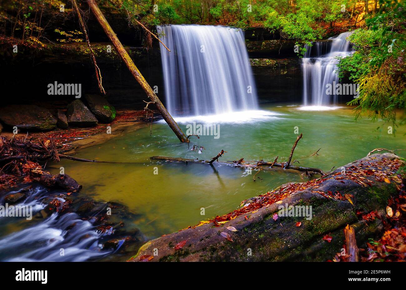 Caney Creek Falls Stock Photo - Alamy