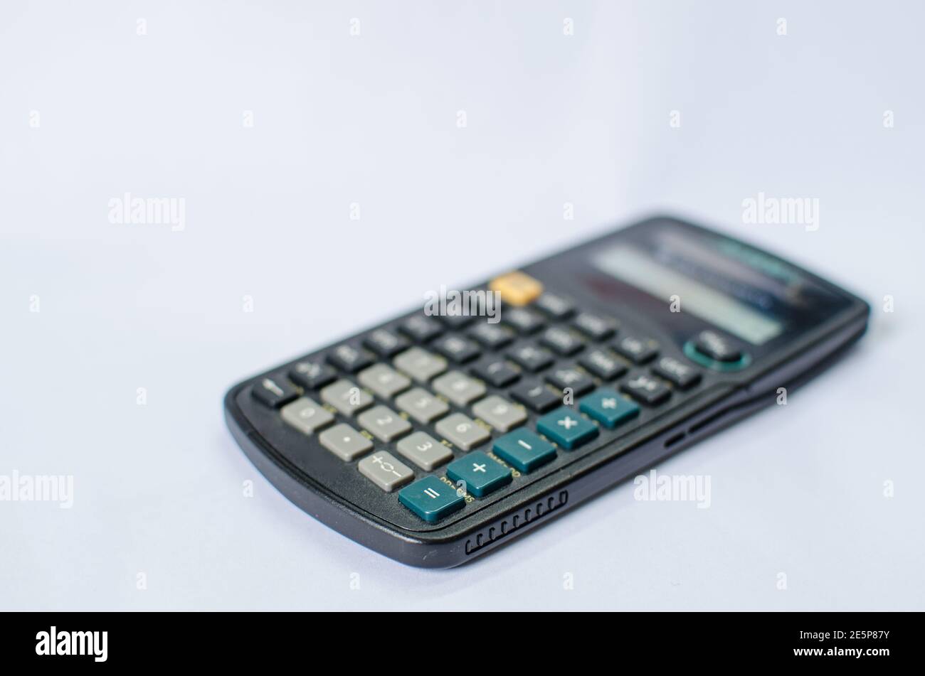 calculator on white background Stock Photo - Alamy
