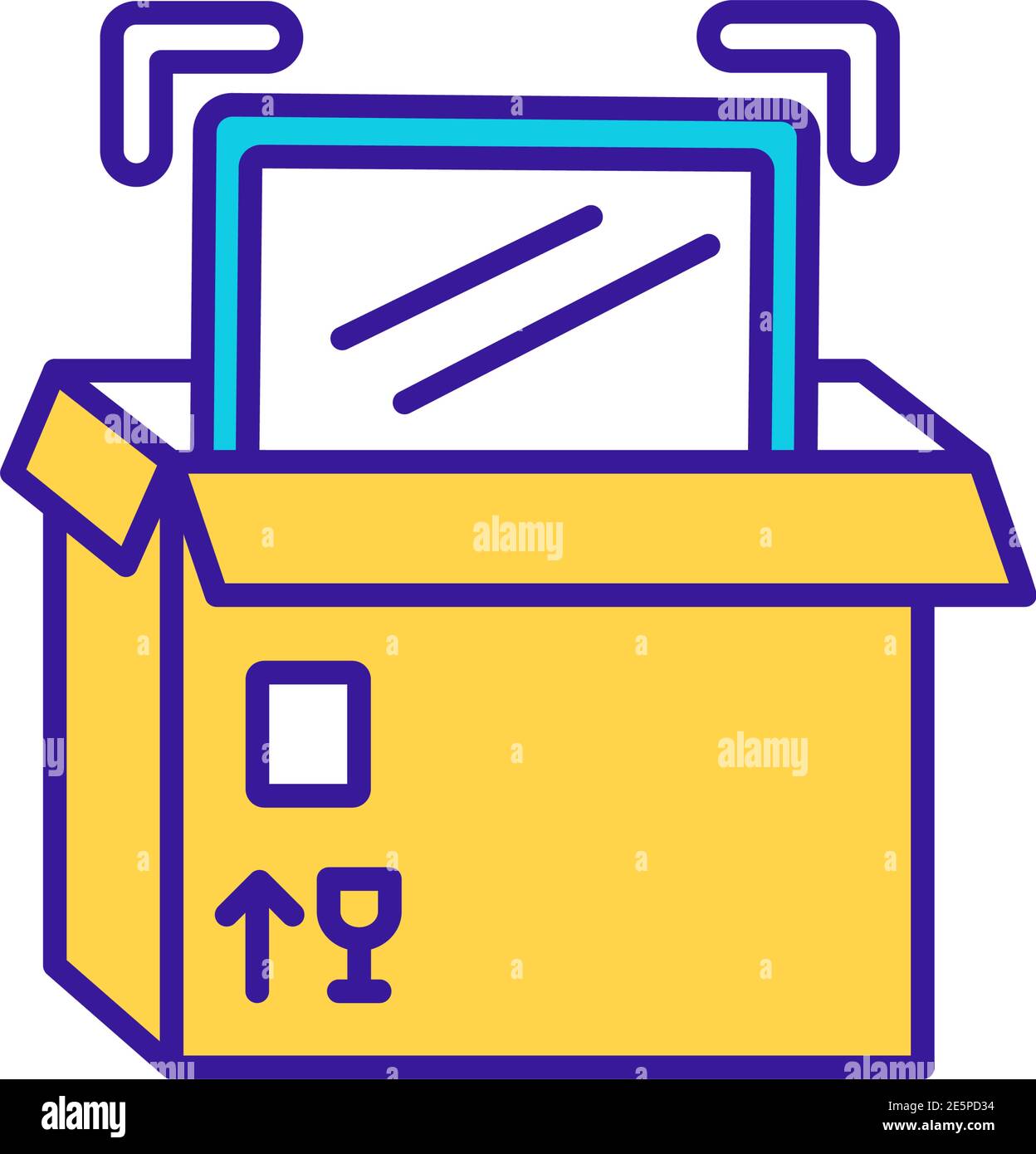 Order packaging RGB color icon Stock Vector Image & Art - Alamy