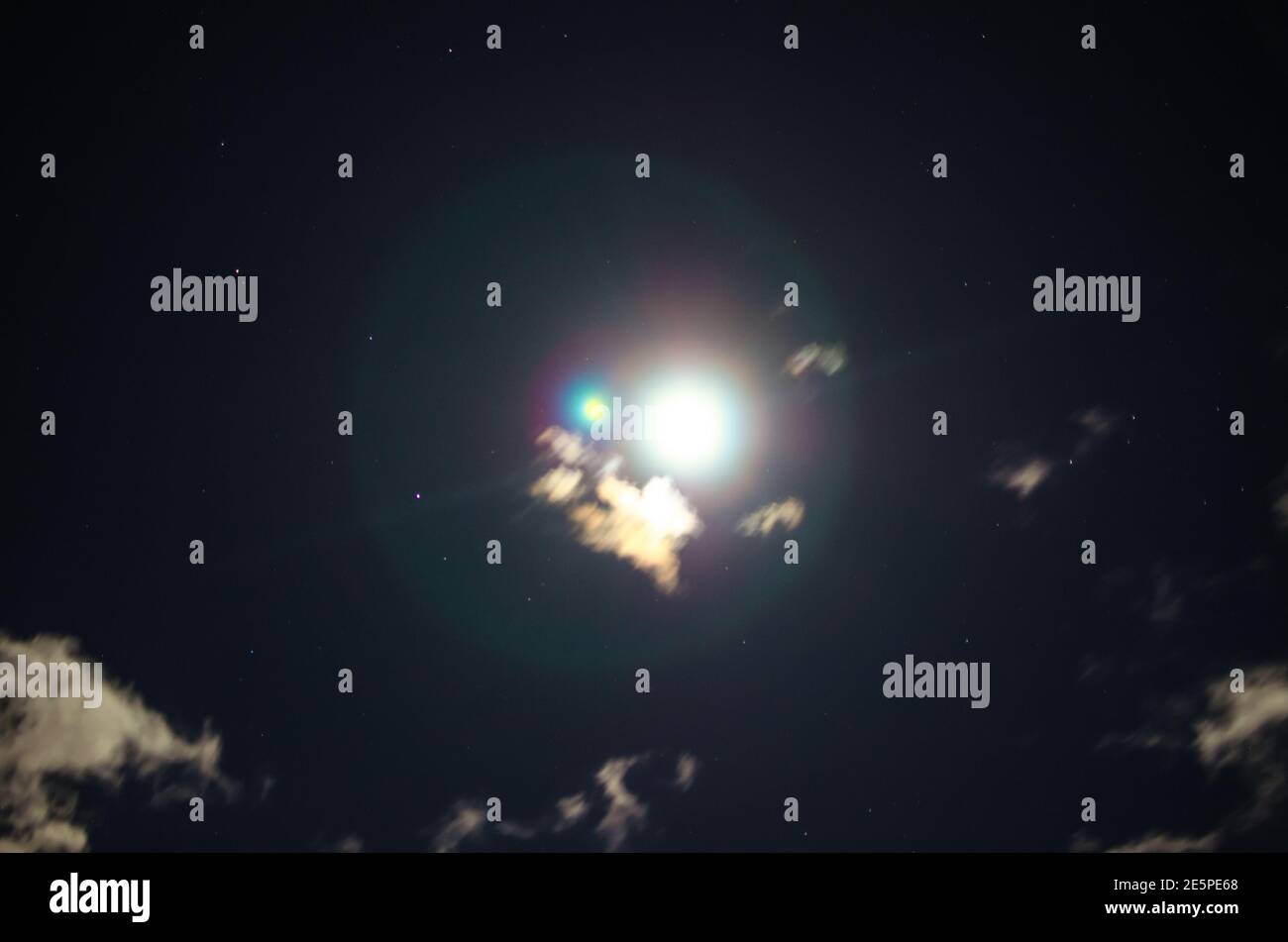 bright moon with shine on a starry sky Stock Photo - Alamy