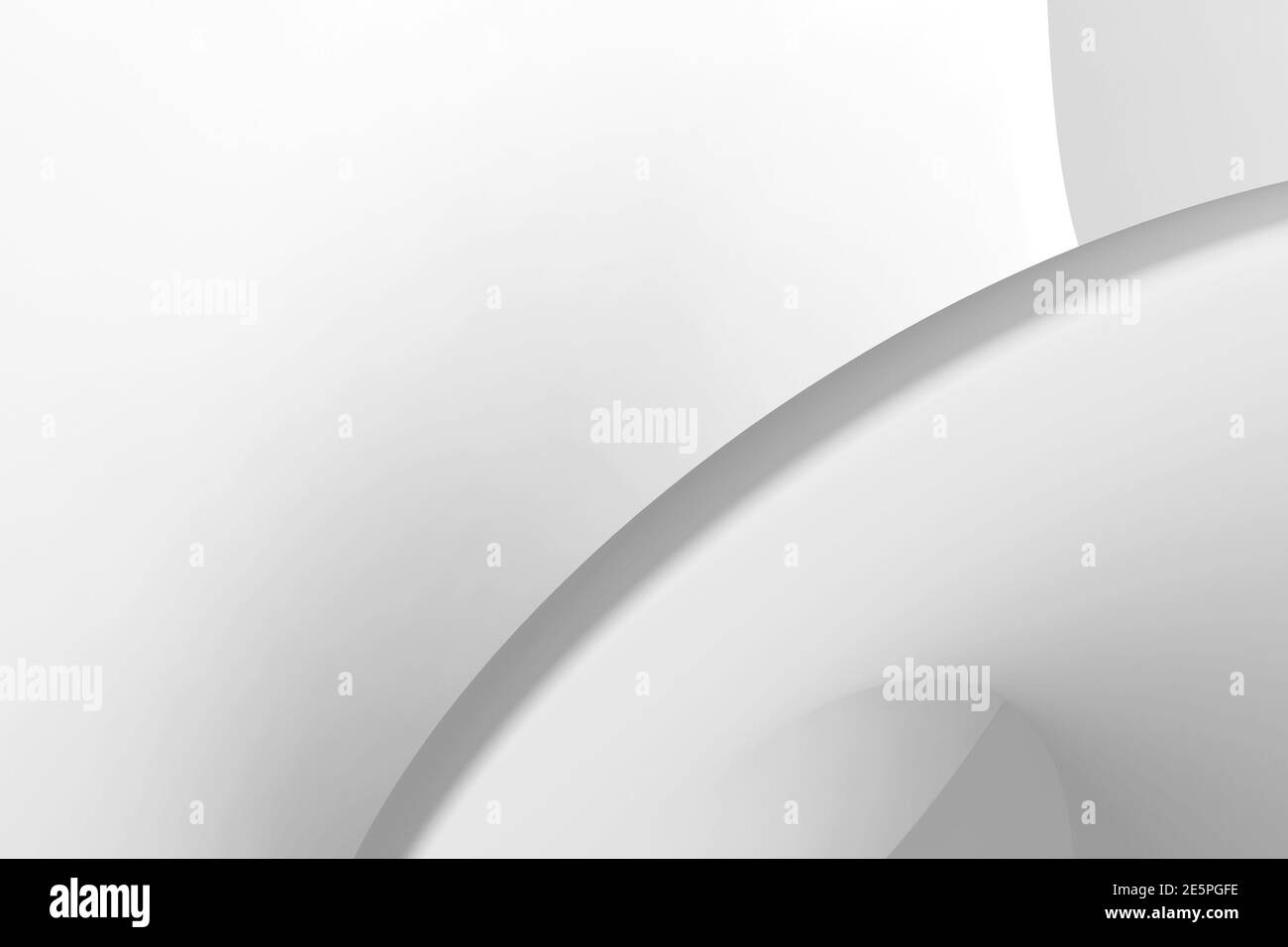Shinny white abstract 3D distorted wave shape Stock Photo - Alamy