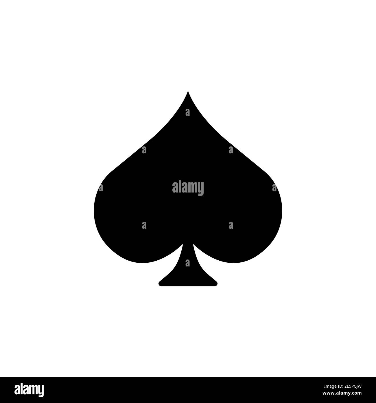 Spade icon. Casino card symbol. Poker sign. Vector illustration ...