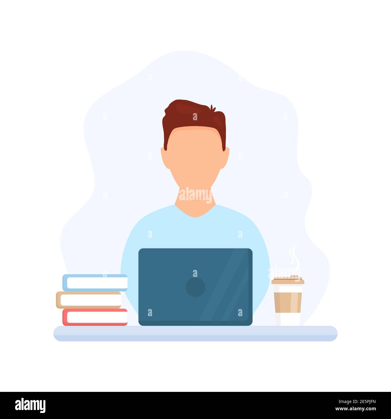 Office worker white space Stock Vector Images - Alamy