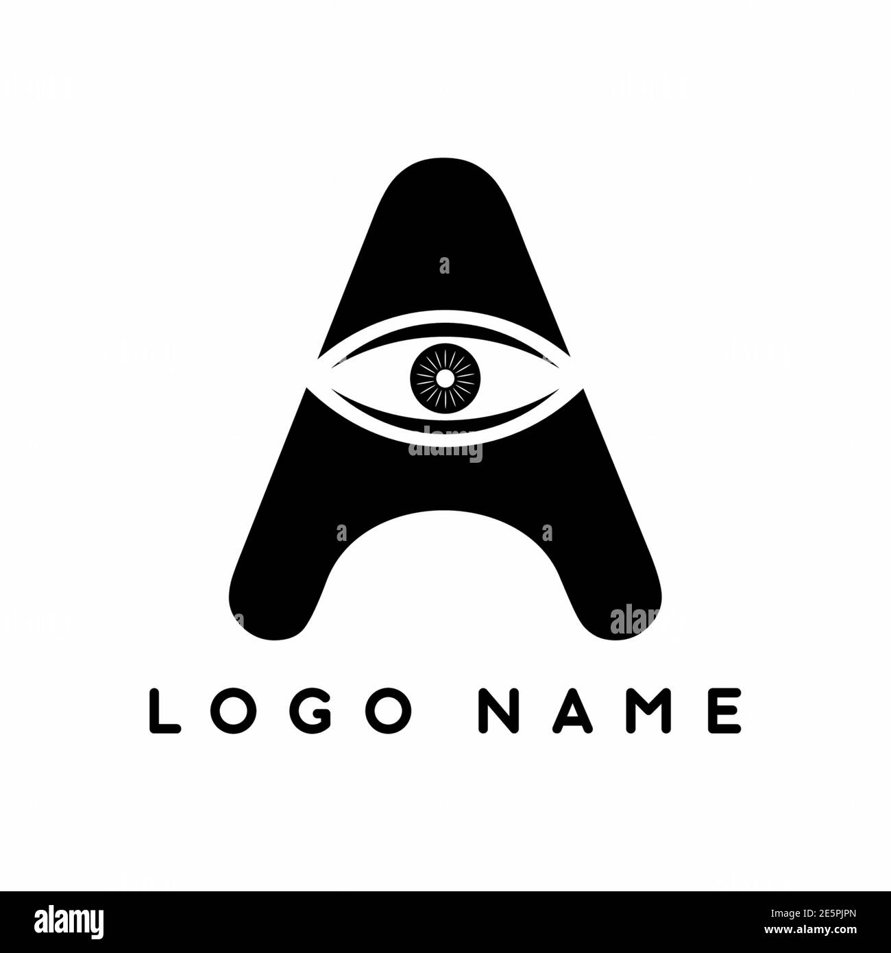 A initial letter with eye logo template for your business purpose Stock ...