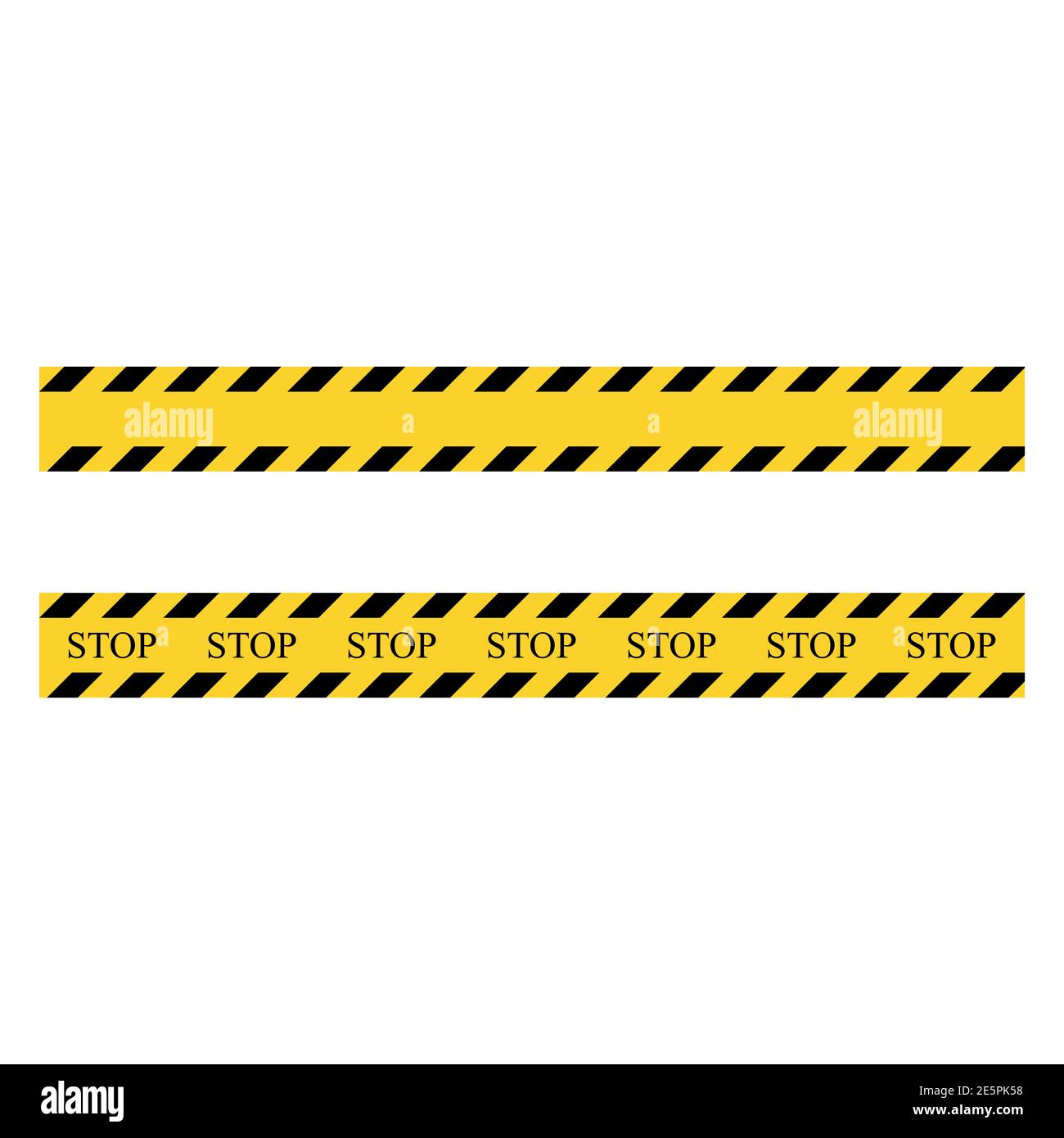 Stop symbol stripe. Yellow and black set stripes. Barricade ...