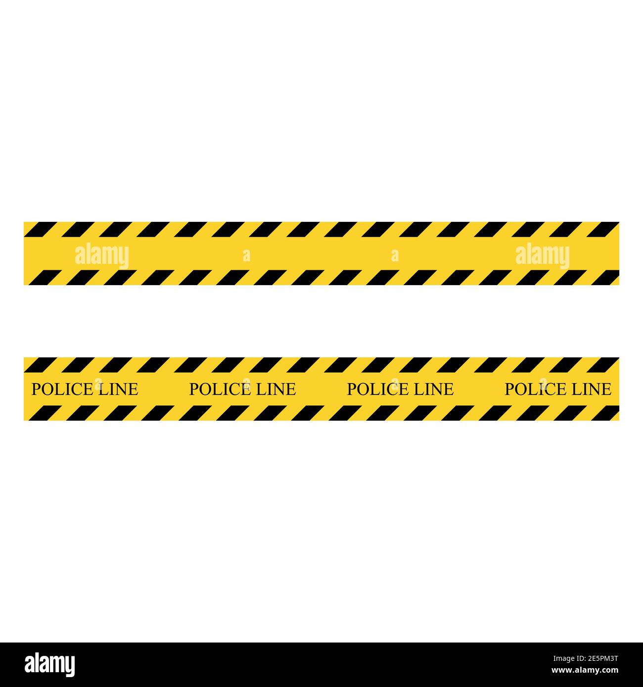 Police line stripe. Yellow and black set stripes. Barricade ...