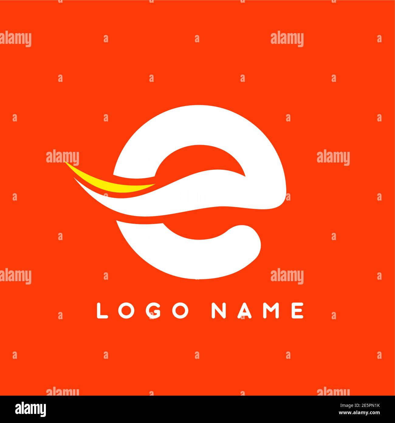 unique lowercase e letter logo template for business branding Stock ...