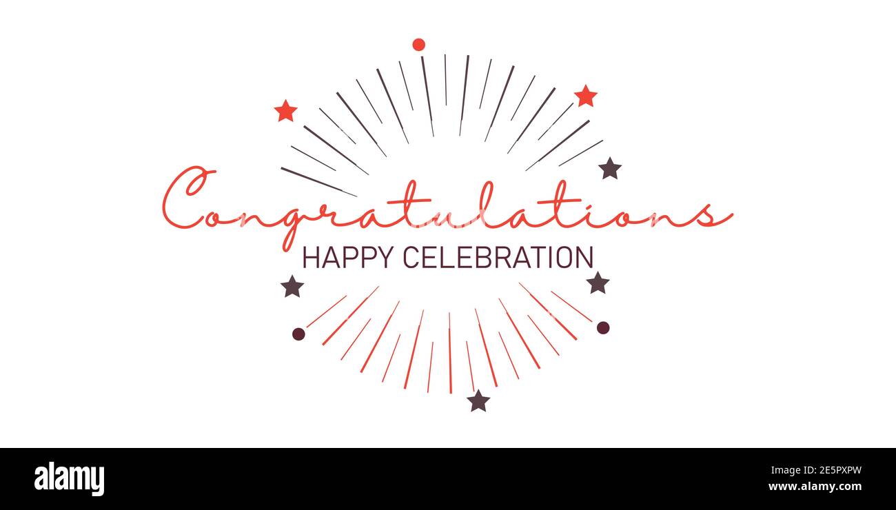 Congratulations calligraphy. Hand written text. Lettering. Calligraphic ...
