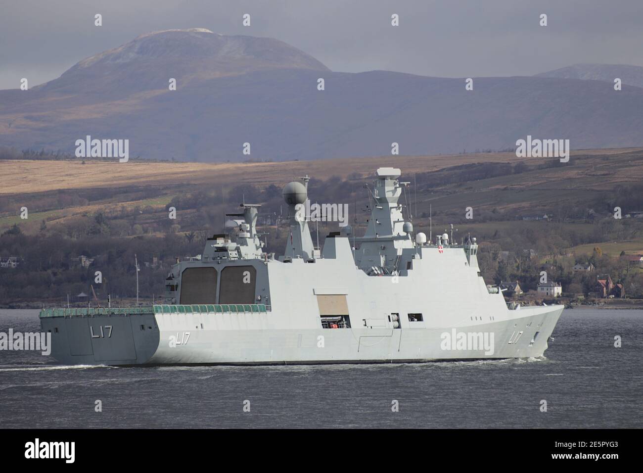 HDMS Esbern Snare (L17), an Absalon-class command vessel operated by ...