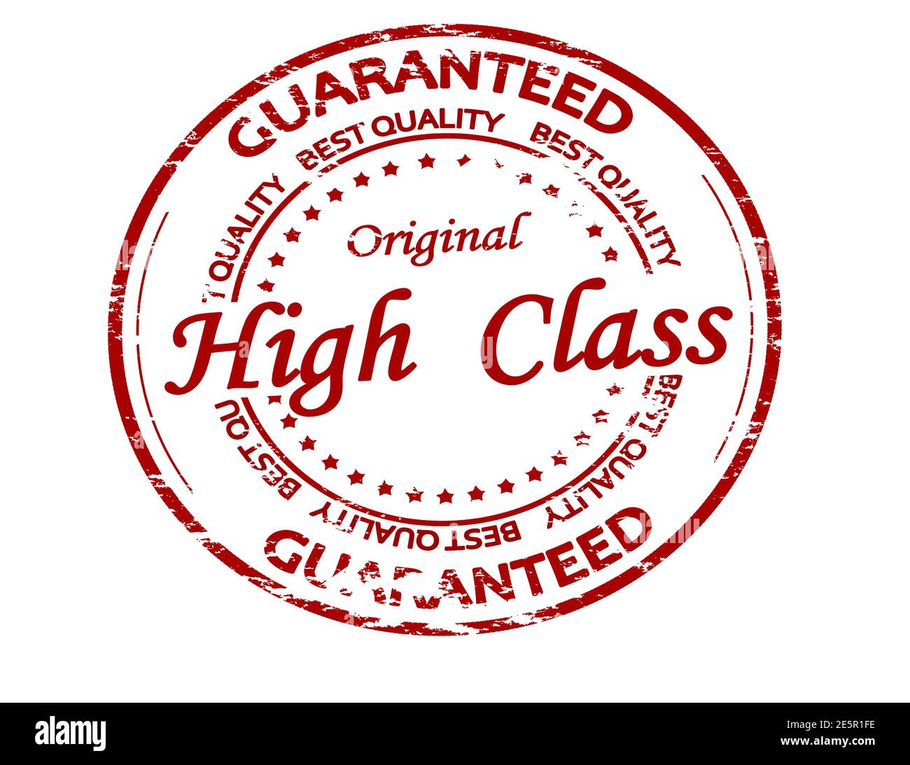 Rubber stamp with text high class inside, vector illustration Stock ...