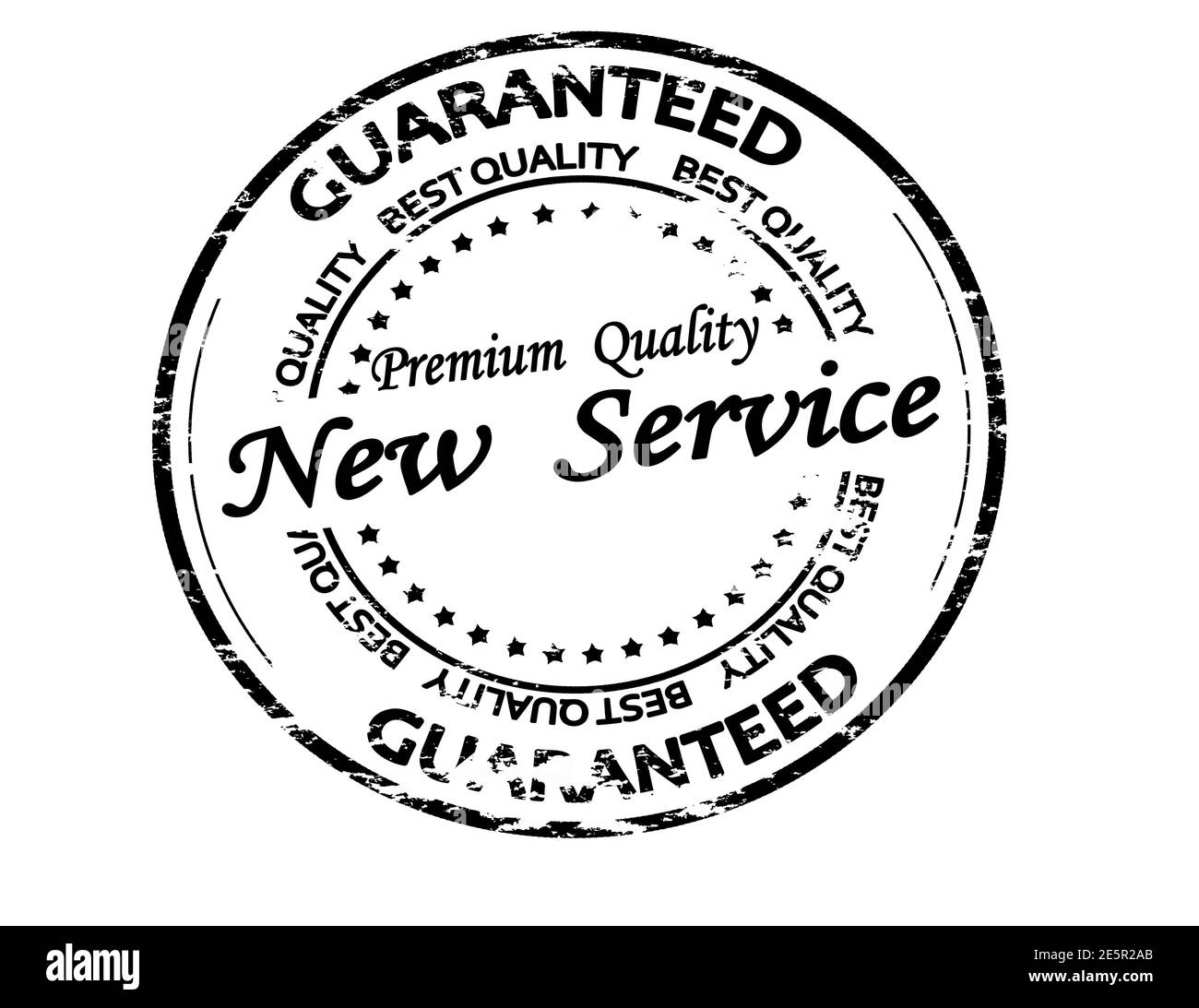 Rubber stamp with text new service inside, vector illustration Stock ...