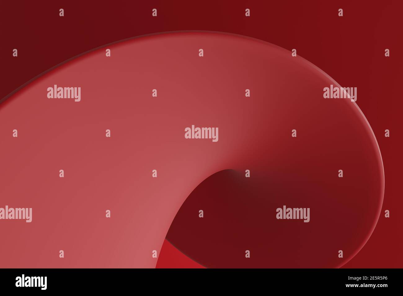 Red abstract computer generated 3D distorted wave like shape Stock ...