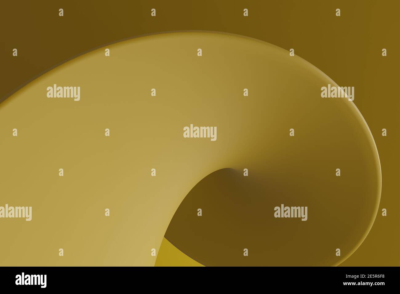 Abstract computer generated 3D distorted shape - yellow Stock Photo - Alamy