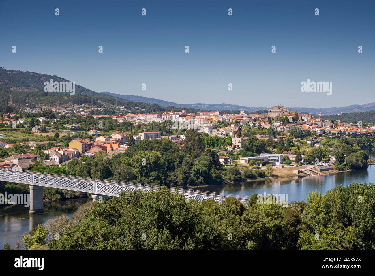 Views of the International Bridge of Tui from the Fortress of Valenca ...