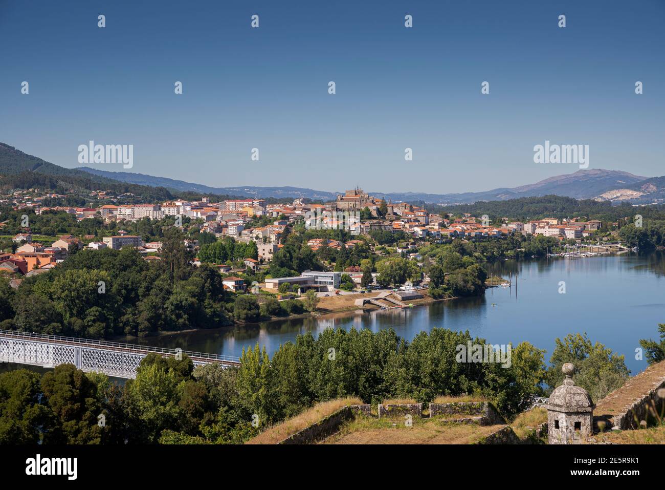 Views of the River Minho from the Fortress of Valenca do Minho ...