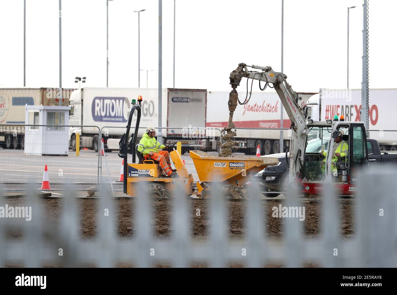 Work continues to finish the Sevington Inland Border Facility in ...