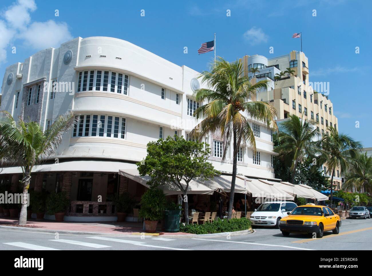 Miami ocean drive flag hi-res stock photography and images - Alamy