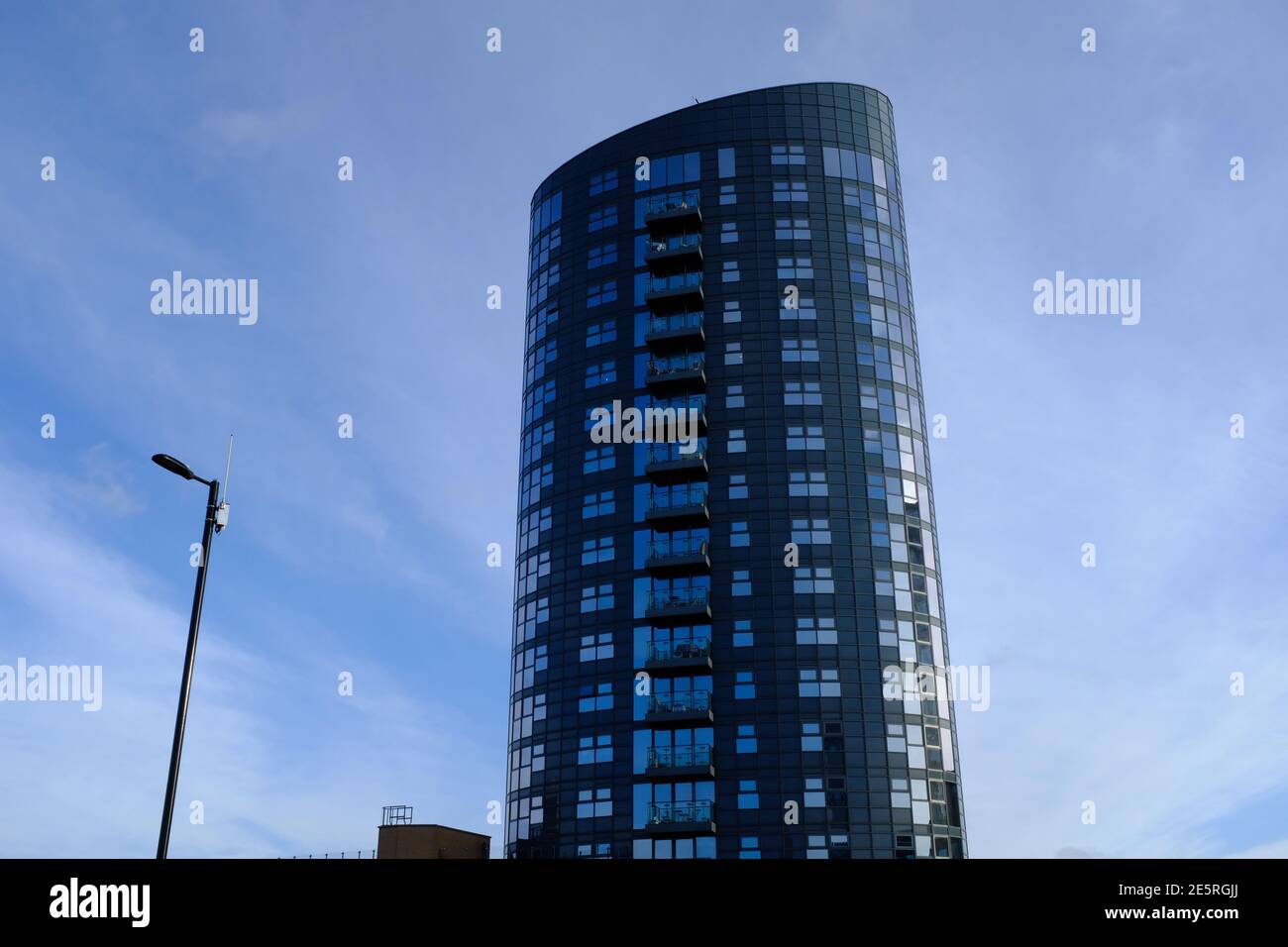 LONDON - 28TH JANUARY 2020: The Stratford Eye residential tower Stock ...