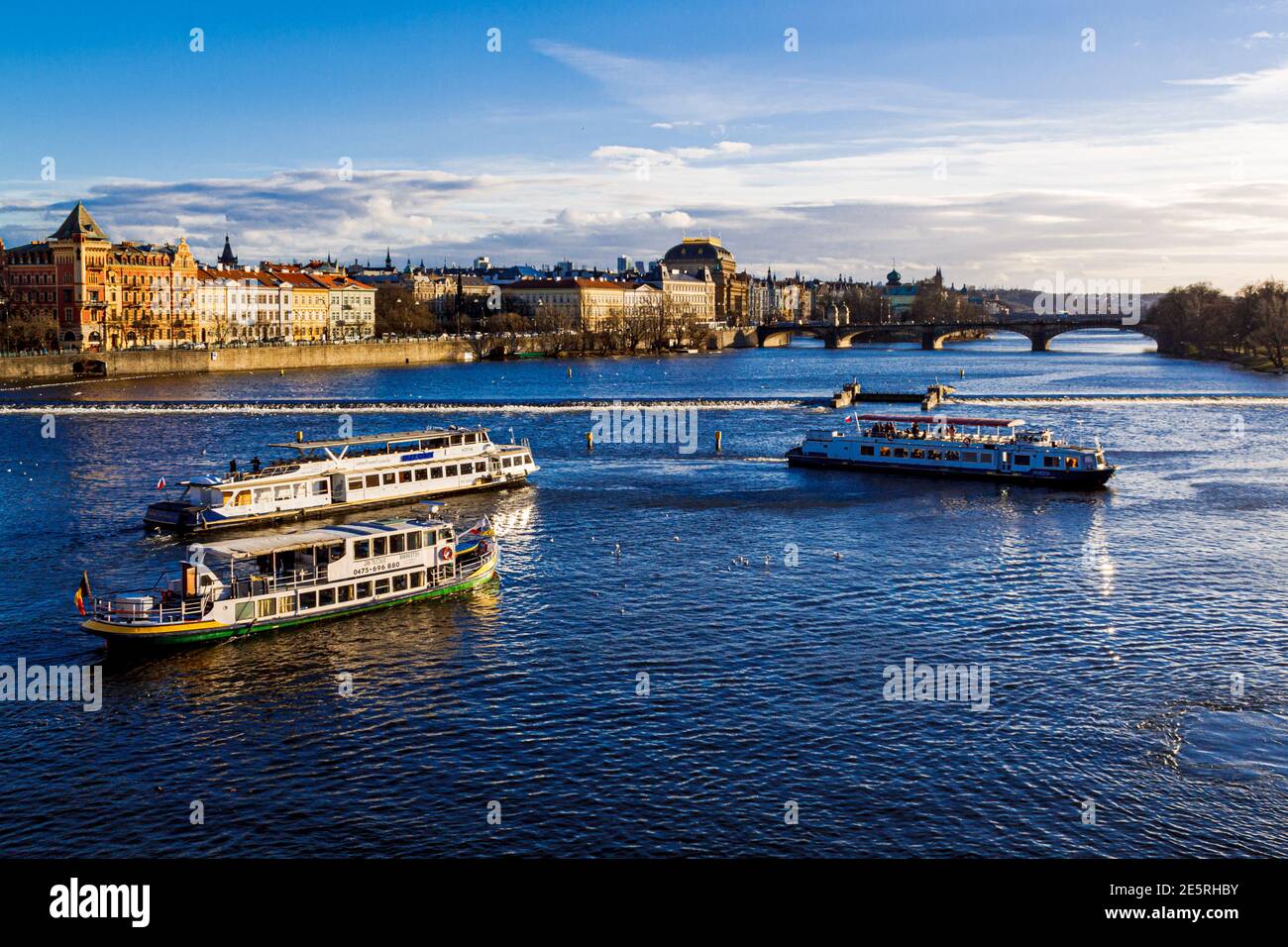 Prague historic boat river hi-res stock photography and images - Alamy