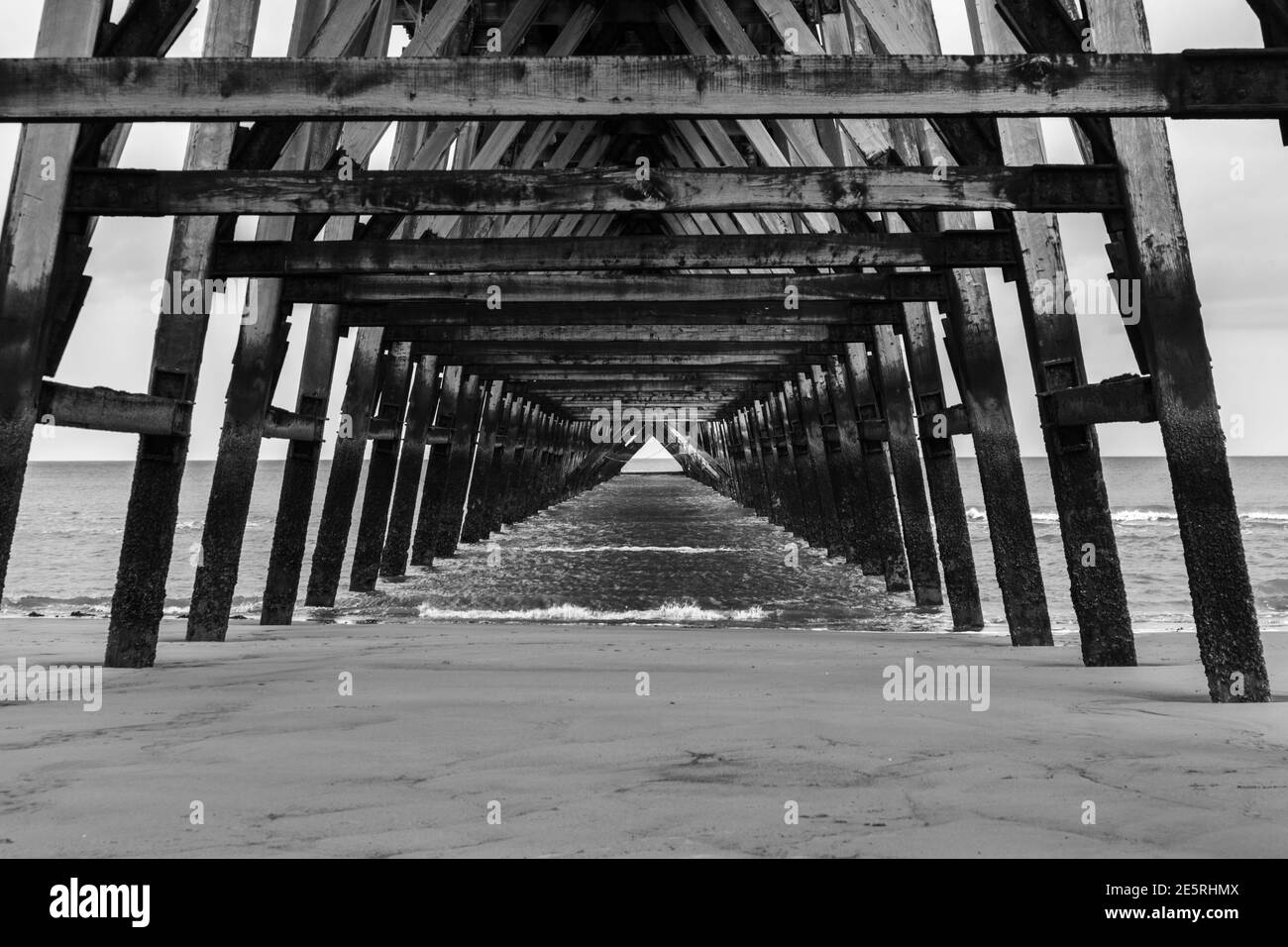 Hartlepool pier Black and White Stock Photos & Images - Alamy