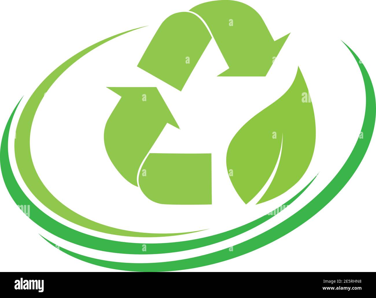 Recycling arrows, leaf, recycle, environment, logo Stock Vector Image ...