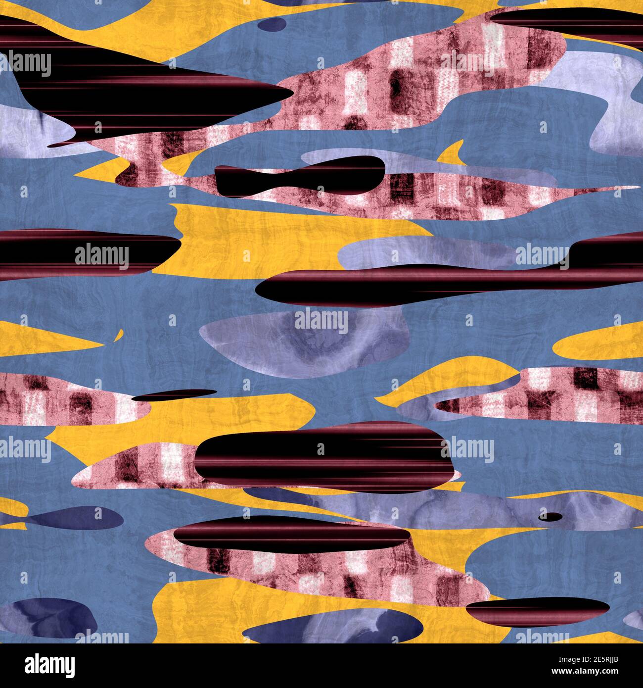 Seamless collage in camo shapes vivid montage Stock Photo - Alamy