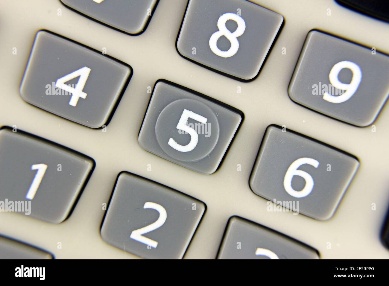 Calculator Keys Detailed Numbers Isolated Stock Photo - Alamy