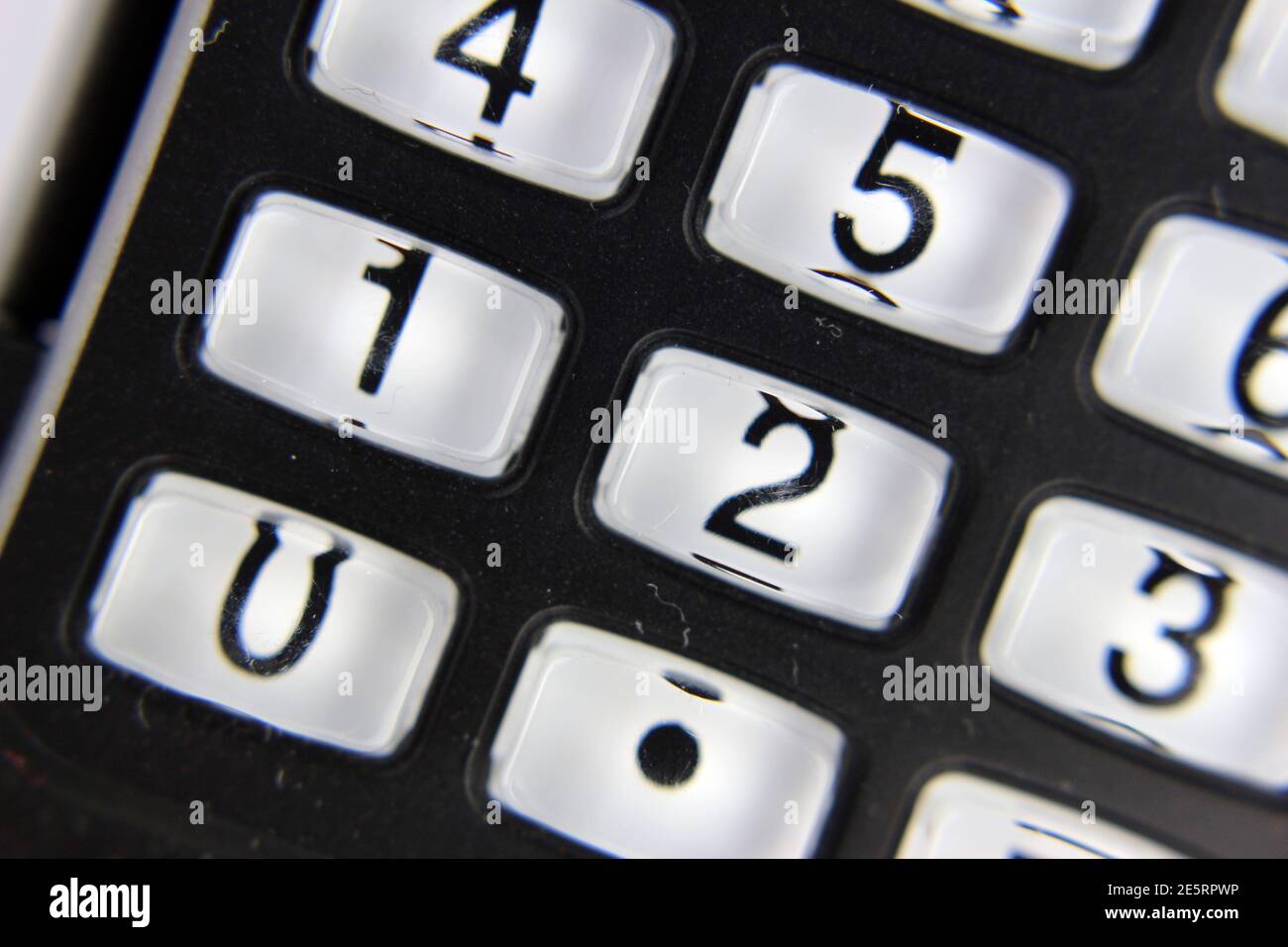 Calculator Keys Detailed Numbers Isolated Stock Photo - Alamy