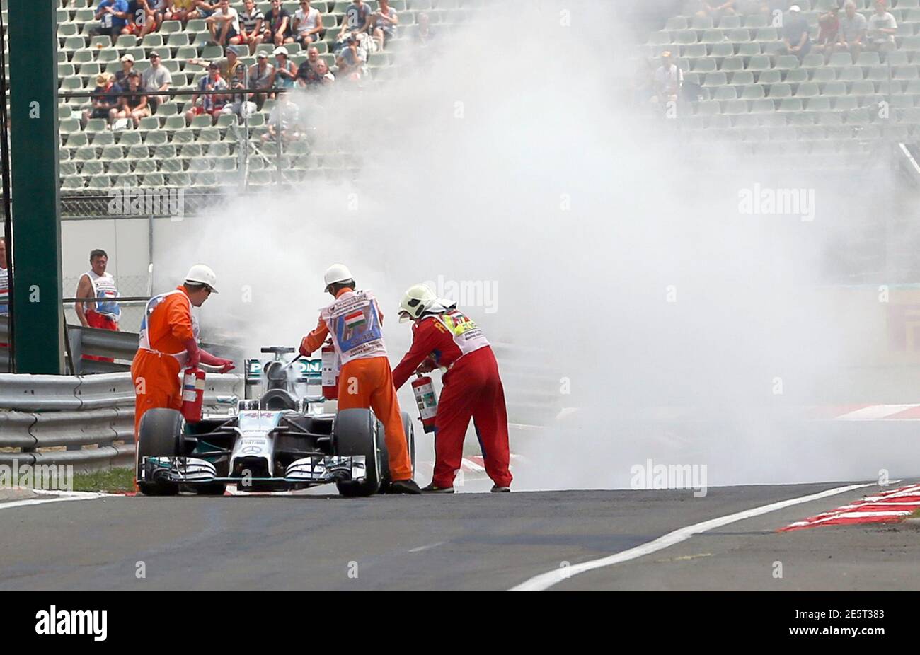 Fire on the car hi-res stock photography and images - Alamy