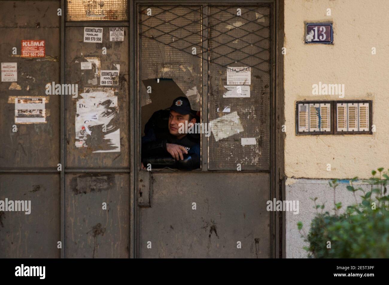 Protected police window hi-res stock photography and images - Alamy