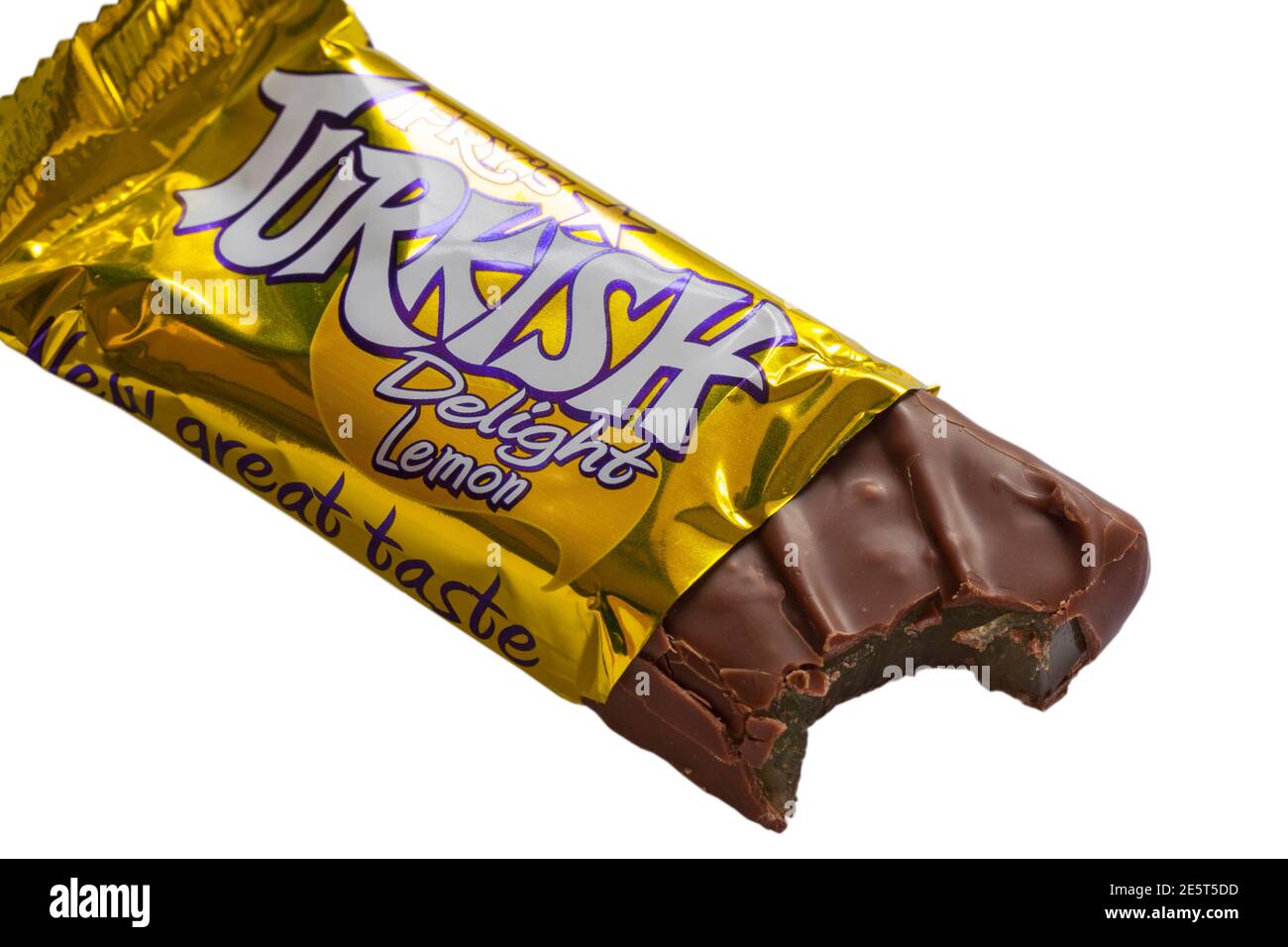 Fry's Turkish Delight Lemon limited edition opened to show contents ...