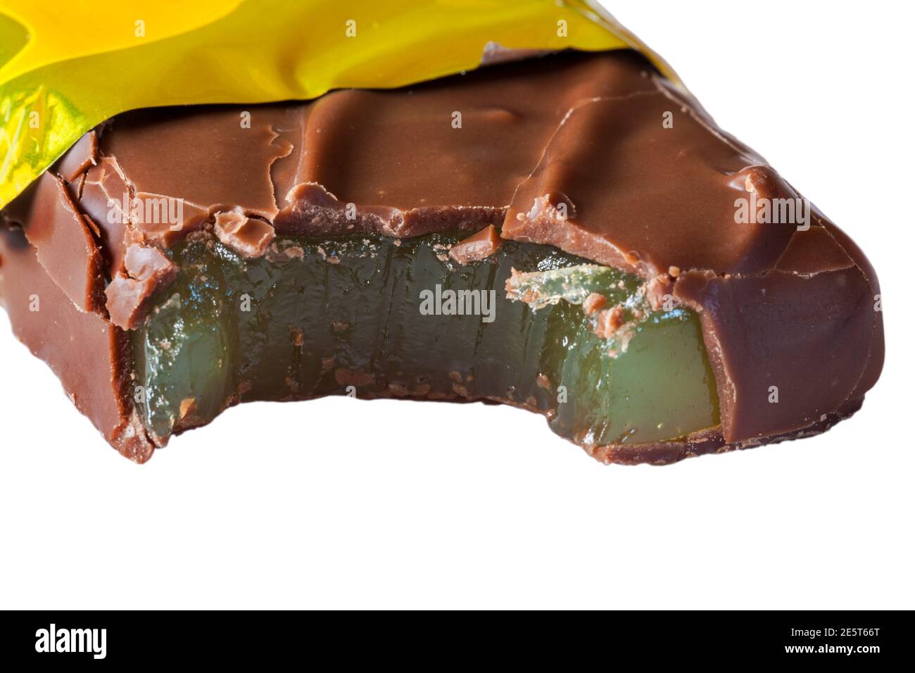 Fry's Turkish Delight Lemon limited edition opened to show contents ...
