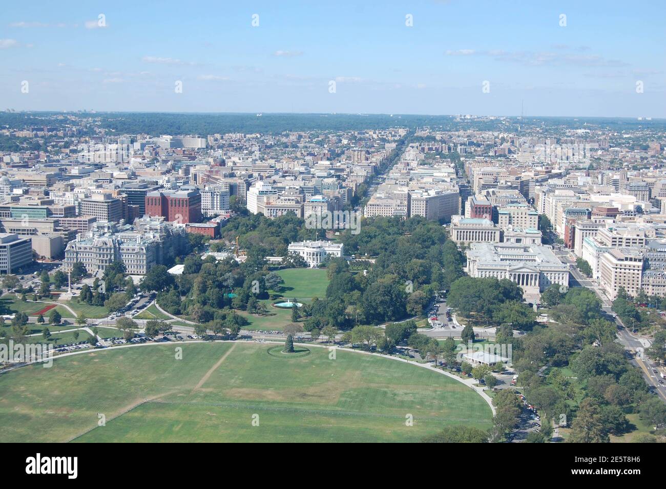 View of the White House from the George Washington Monument Washington ...